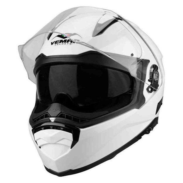 קסדה סגורה VEMAR ZEPHIR לבן | אבזריון אביזרים לרוכב